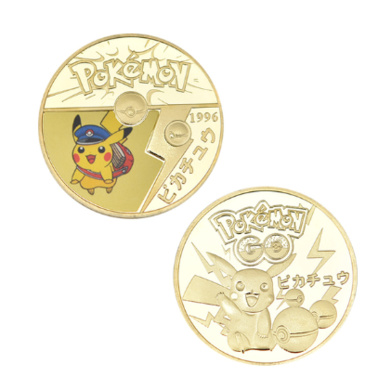 Pozlacená POKÉMON mince 1 (MA1)